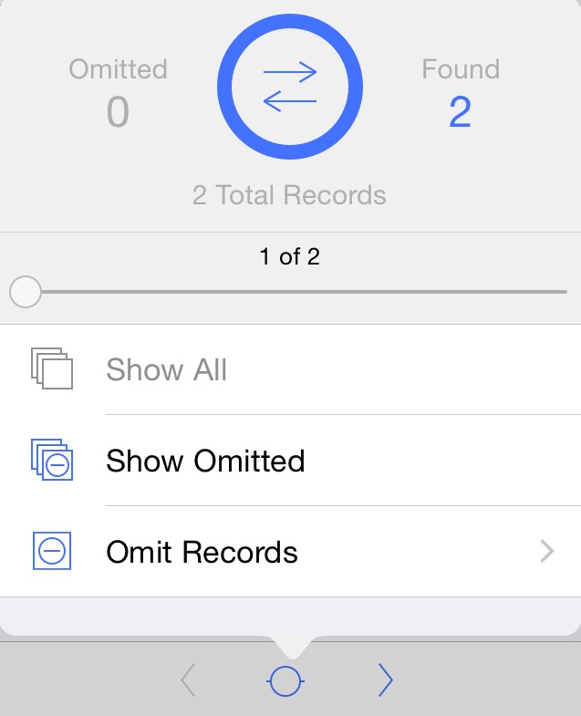 FileMaker Go 14 の画面の理解