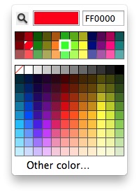 Enhancements to the color picker in FileMaker Pro
