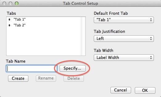Tab control enhancements in FileMaker Pro