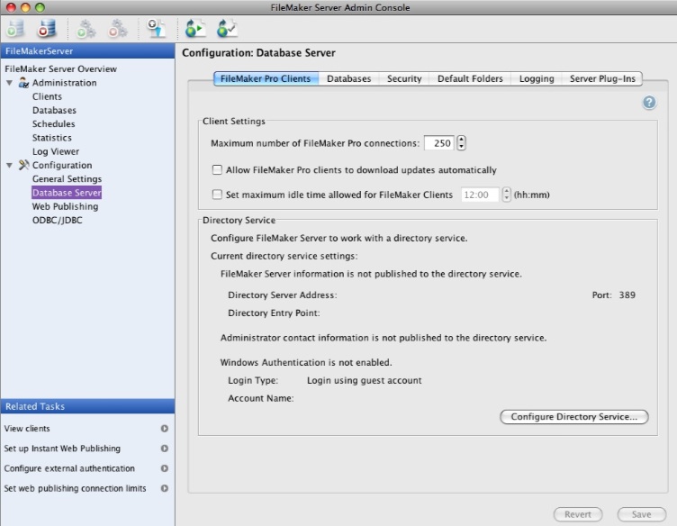 Verifying whether the number of clients is set appropriately in the ...