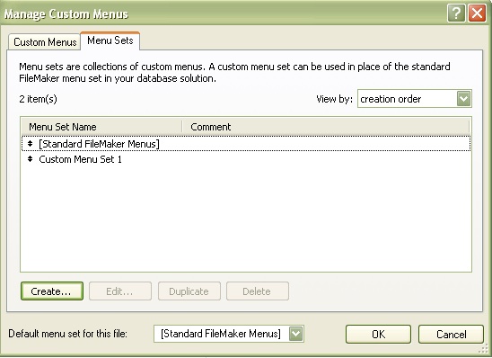 Custom Menu User Interface Improvements