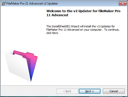 FileMaker Pro 11.0v3 updater incorrectly installs FileMaker Pro 11.0v2